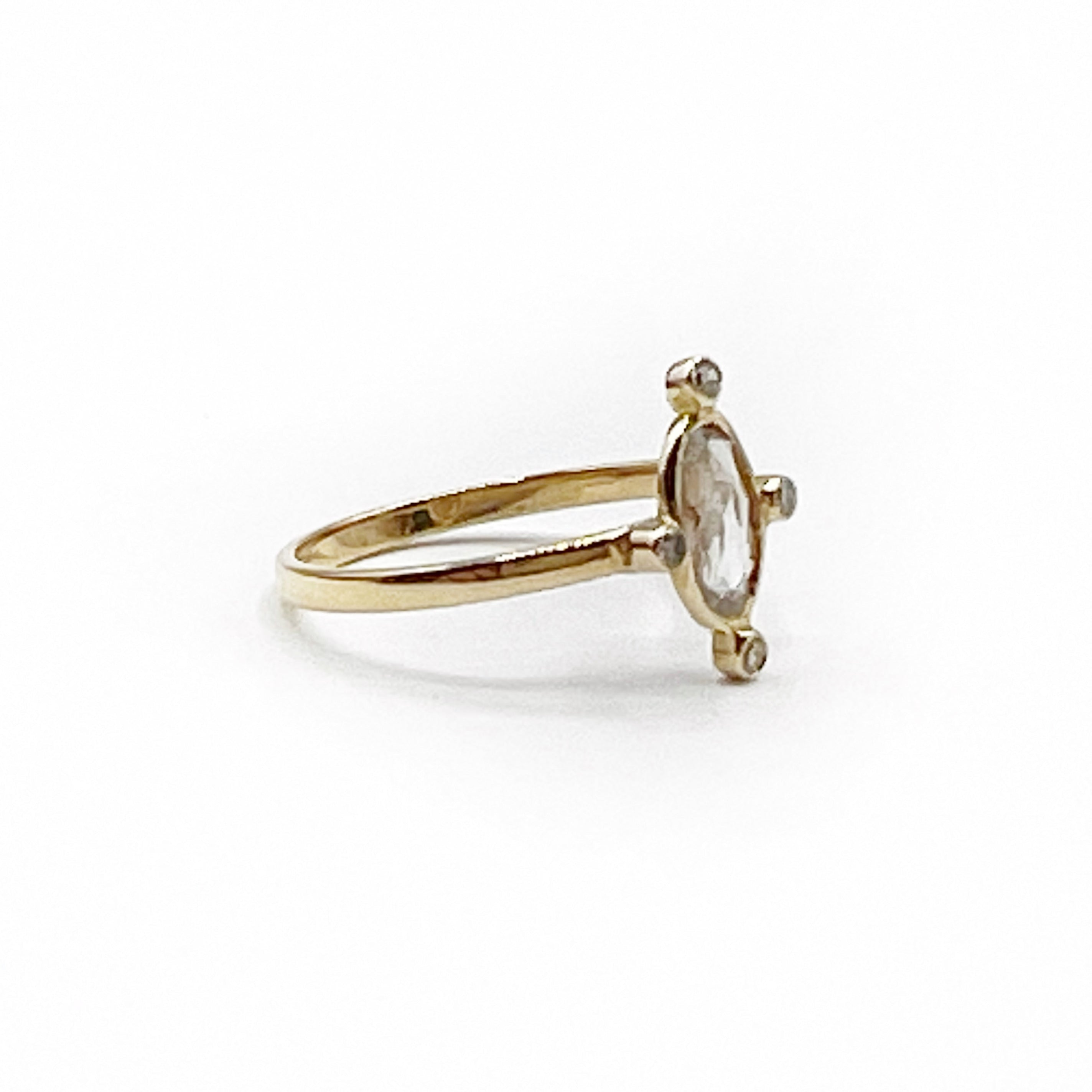 Orbit Diamonds 18 Karat Yellow Gold Ring – M. Lowe and Co.