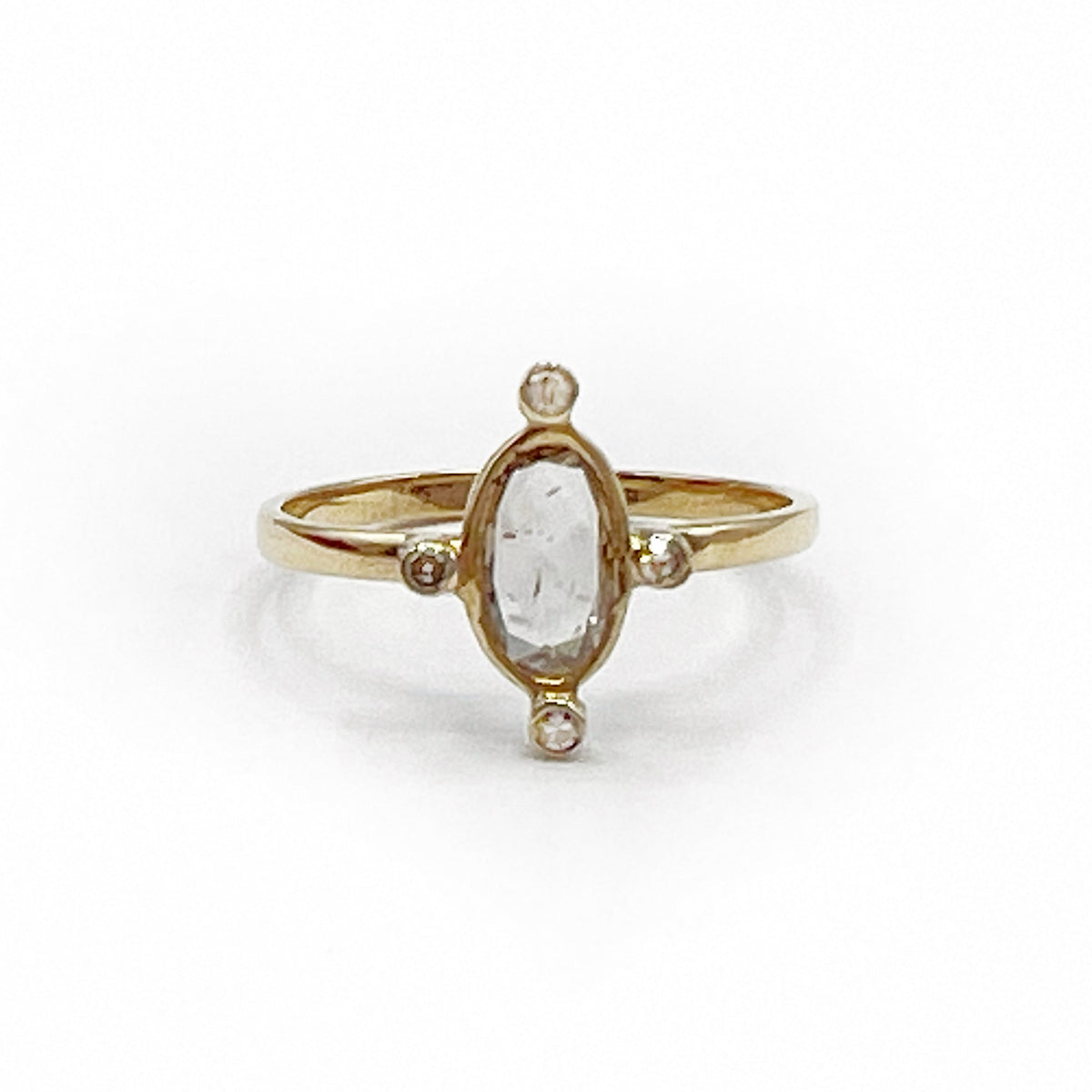 Orbit Diamonds 18 Karat Yellow Gold Ring – M. Lowe and Co.