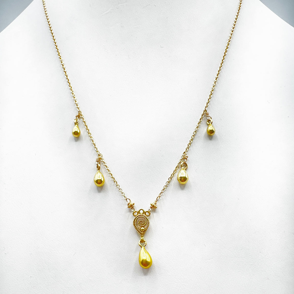 Golden Droplets Necklace – M. Lowe and Co.